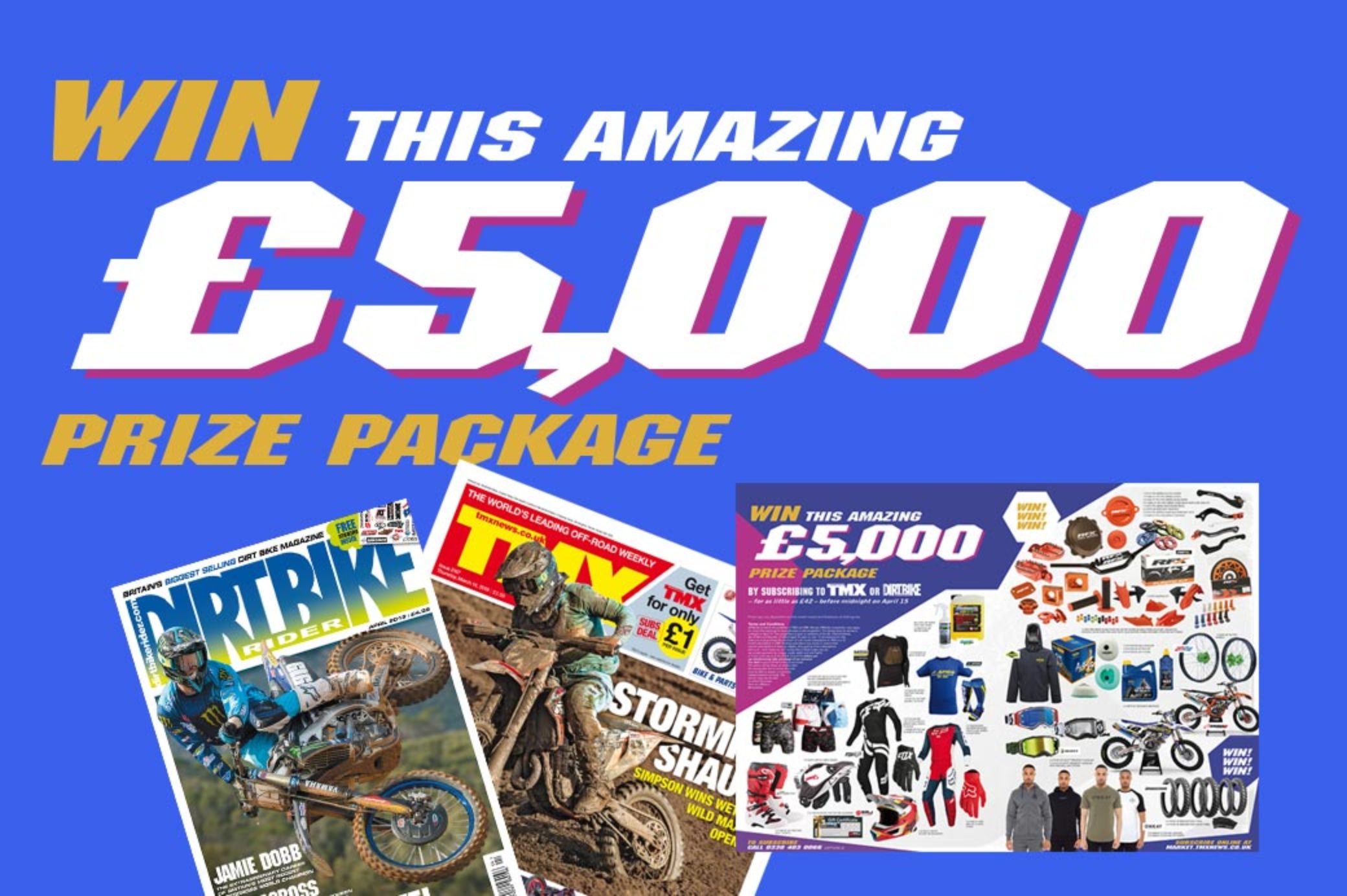 Amazing £5,000 prize package up for grabs [closed]