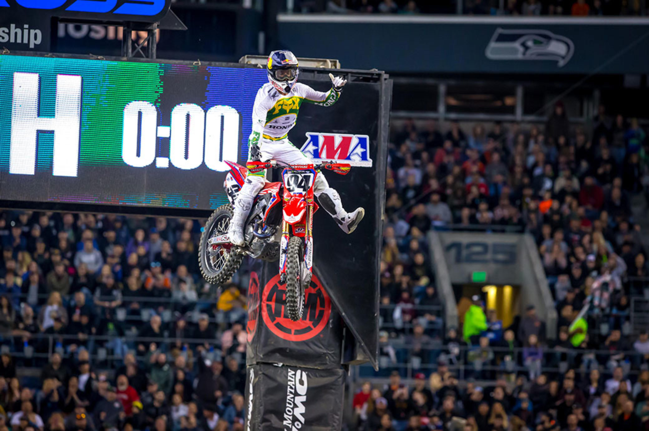 Second-place finish for Ken Roczen at Seattle Supercross
