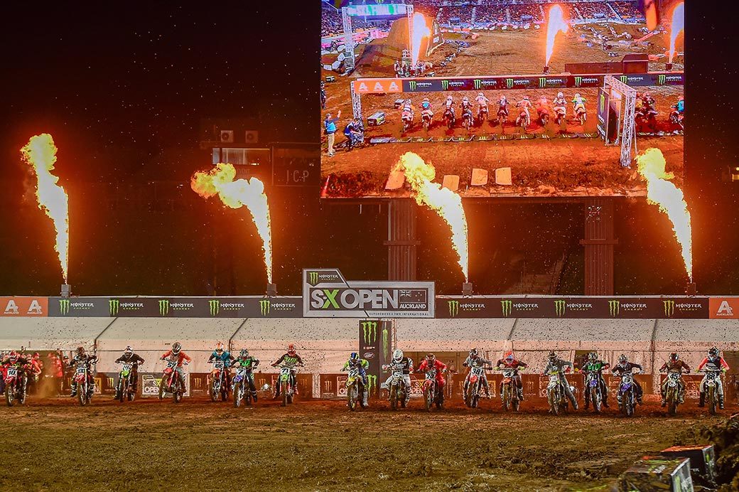 Supercross World Champions collide inside Mt Smart Stadium