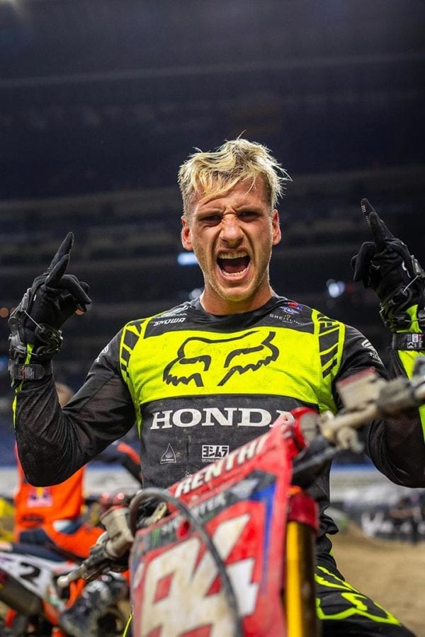 Ken Roczen takes his first victory of the season in Indianapolis