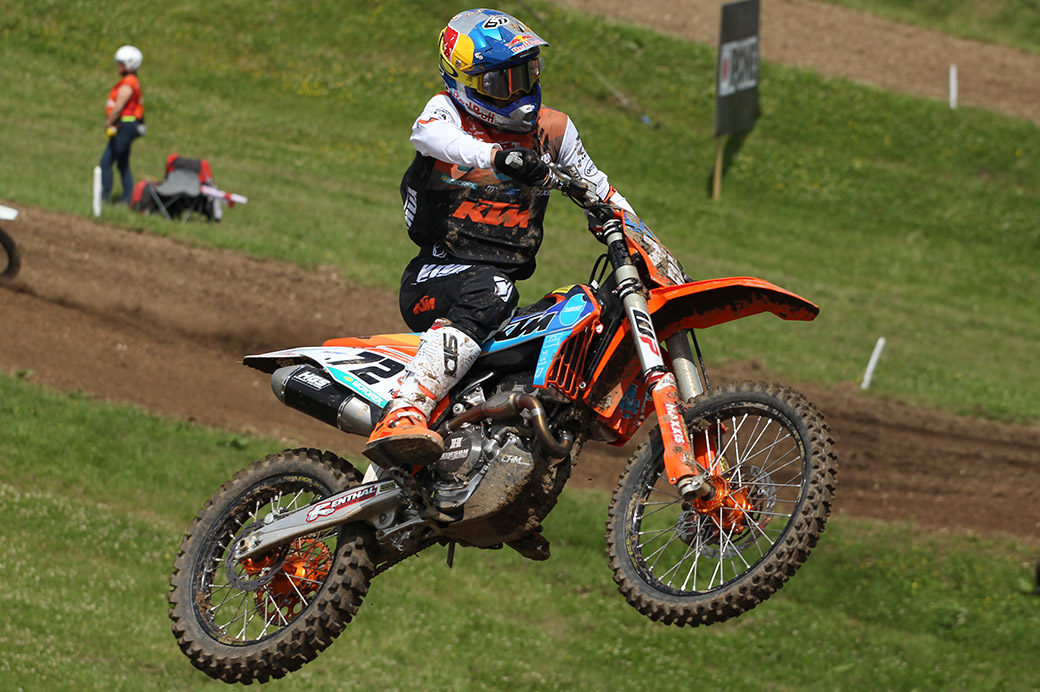 Liam Everts starts EMX250 career with a top 10 at Matterley Basin