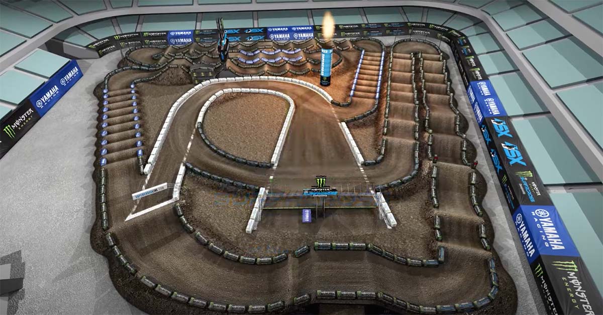 VIDEO: 2022 Anaheim 1 Supercross Animated Track Map