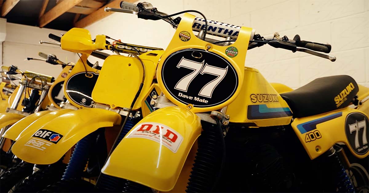 VIDEO: Two-stroke dirt bike collection – tour this amazing Suzuki line-up